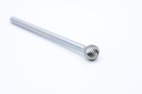 China Long Shank SD-5ML6 Ball Shape Single Cut Rotary Burr with 12.7mm Head Diameter for Internal Radius Finishing for sale
