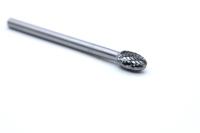 China SE-3ML6 Long Shank Carbide Burr with Oval Shape and Double Cut for Concave Machining for sale