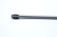 China SE-3ML6 Long Shank Carbide Burr with Oval Shape and Double Cut for Concave Machining for sale