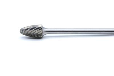 China SF-6ML6 Long Shank Carbide Burr with 16mm Head Diameter and Single Cut Design for Deep Cavity Heavy Stock Removal for sale