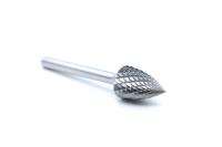 China SG-6M DC Double Cut Pointed Tree Shape Carbide Burr with 16mm Head Diameter for Ferrous Metals for sale