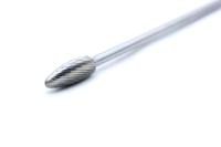 China SH-5ML6 Long Shank Carbide Burr with 12mm Cut Diameter and 150mm Reach for Deep Contour Work for sale