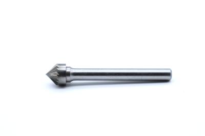 China SK-3ZML2 SC Long Shank Carbide Burr with 90° Countersink 10mm Head and 50mm Shank for Hole Chamfering for sale