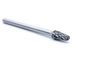 China SL-4ZML3 Long Shank Carbide Burr with 12mm Head and 75mm Shank for Steel Slope Work for sale
