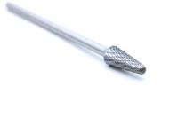 China SL-4ML4 DC Tungsten Carbide Double Cut Rotary Burr with 100mm Shank for Deep Curved Slopes for sale