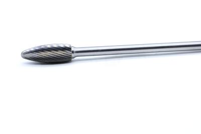 China SH-5ML6 Long Shank Carbide Burr with 12mm Cut Diameter and 150mm Reach for Deep Contour Work for sale