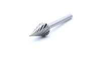 China SM-6ML2 DC 16mm Head Diameter Long Shank Carbide Rotary Burr with 50mm Extended Shank and Double Cut Design for Slope and Hole Work for sale