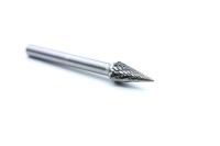 China SM-4ZML2 DC Double Cut Tungsten Carbide Burr with 50mm Shank for Slope and Hole Work for sale