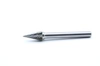 China SM-4ZML2 DC Double Cut Tungsten Carbide Burr with 50mm Shank for Slope and Hole Work for sale