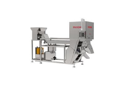 China 400mm Belt Raw Cashew Grader 80 Nozzles Cashew Color Sorter Machine for sale