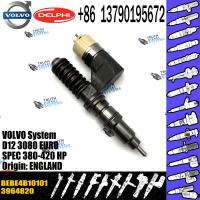 China injector common rail fuel injector 3964820 BEBE4B10101 for D12 3080 EURO SPEC 380-420 HP with genuine quality for sale