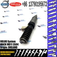 China original Diesel Fuel Injector 20702362 BEBE4D09001 BEBE4D33001 E3.18 for VOL /  TRUCK for sale