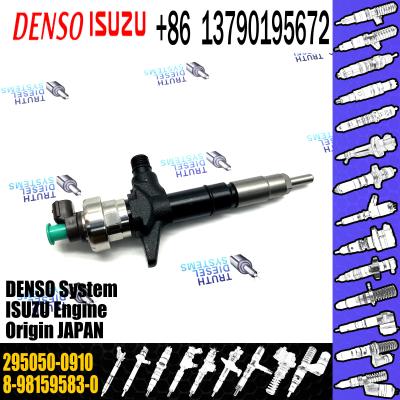 China diesel engine injector 8-98159583-0 295050-0910 for ISUZU diesel fuel injector injection engine parts 295050-0910 for sale