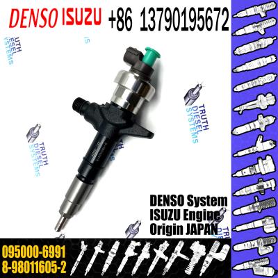 China Rail 4JK1 Fuel Injector 095000-6990 095000-6991 For ISUZU 8-98011605-2 8-98011605-3 for sale