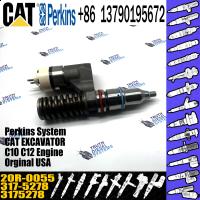 China Diesel fuel common rail injector 20R-0055 20R0055 3175278 317-5278 for CAT Excavator 140H E3176C E3196 C10 C12 20R-0055 for sale