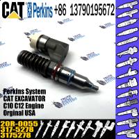 China Diesel fuel common rail injector 20R-0055 20R0055 3175278 317-5278 for CAT Excavator 140H E3176C E3196 C10 C12 20R-0055 for sale