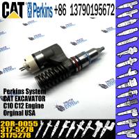 China Diesel fuel common rail injector 20R-0055 20R0055 3175278 317-5278 for CAT Excavator 140H E3176C E3196 C10 C12 20R-0055 for sale