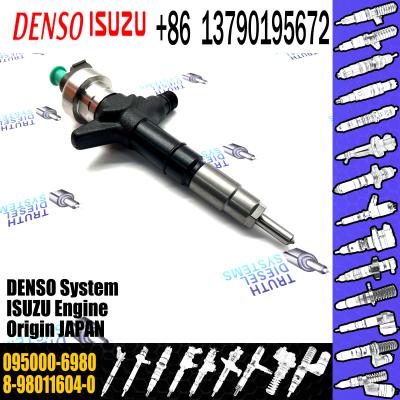 China Common rail fuel injector 095000-6980 for ISUZU 4JJ1 8-98011604-0 8-98011604-5 8980116045 8-98119228-3 for sale