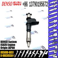 China Huida Diesel Engine Fuel Injector 095000-6651 8-98030550-1 for genuine quantity for sale
