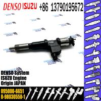 China Huida Diesel Engine Fuel Injector 095000-6651 8-98030550-1 for genuine quantity for sale