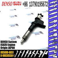 China Huida Diesel Engine Fuel Injector 095000-6651 8-98030550-1 for genuine quantity for sale