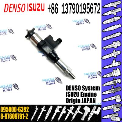 China New Diesel Fuel Injector 095000-6392 0950006392 095000-6390 8-97609791-2 8-97609791-5 for I-SUZU engine 4HK1 for sale