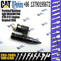 China Engine C-10 C-12 CPT372 Fuel Injector 203-7685 2037685 10R-1268 10R1268 For CAT EXCAVATOR 345B II 345B II MH 365B 365B I for sale
