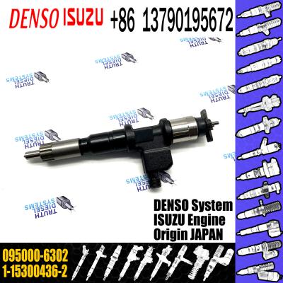 China High Quality Common Rail Fuel Injector Assembly 095000-6302 for ISUZU 6WG1 1-15300436-2 for sale