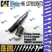 China Remanufacture Diesel Fuel Common Rail Injector 2490707 10R1305 249-0707 10R-1305 For CAT Excavator Engine Truck C11 for sale