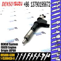 China 095000-6300 Genuine and Brand new Common rail Diesel Fuel Injector 1-15300436-0 095000-6300 for sale