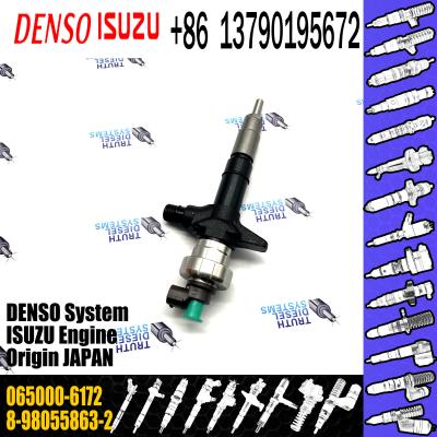 China diesel engine fuel injector 065000-6172 common rail injector 8-98055863-2 engine accessories 8980558632 for sale