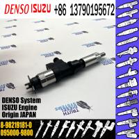 China High Quality Common Rail Injector 095000-9800 Diesel Pump Injector 8-98219181-0 for ISUZU 4HK1 for sale