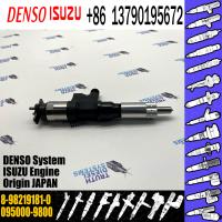 China High Quality Common Rail Injector 095000-9800 Diesel Pump Injector 8-98219181-0 for ISUZU 4HK1 for sale