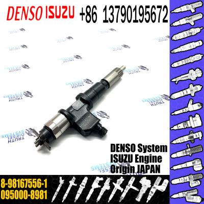 China common rail injector 095000-8981 diesel engine fuel injector 8-98167556-1 automotive parts 8981675561 for sale
