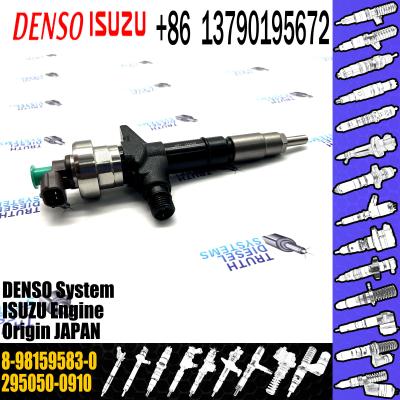 China Wholesale 8981595830 8-98159583-0 Diesel Fuel Injector for ISUZU 4JK1 Engine 295050-0910 2950500910 for sale