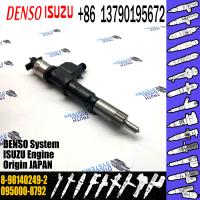 China common rail injector 095000-8792 diesel engine fuel injector 8-98140249-2 automotive parts 8981402492 for sale