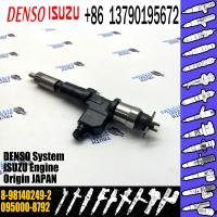 China common rail injector 095000-8792 diesel engine fuel injector 8-98140249-2 automotive parts 8981402492 for sale