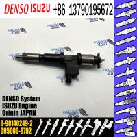 China common rail injector 095000-8792 diesel engine fuel injector 8-98140249-2 automotive parts 8981402492 for sale
