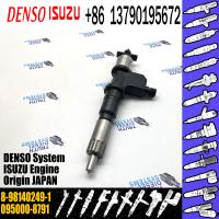 China Hot sell Fuel injector common rail fuel injector 095000-8791 0950008791 8-98140249-1 for sale