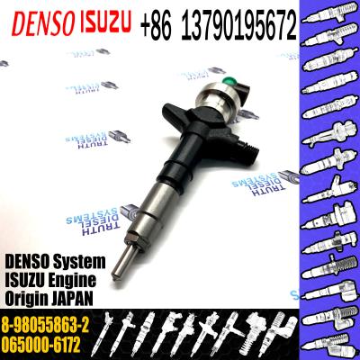 China Huida Diesel Engine fuel injector 095000-6172 8-98055863-2 095000-6173 8-98055863-2 Original for sale