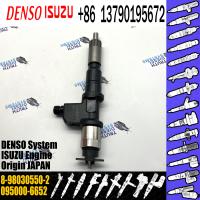 China New Diesel fuel common rail injector 095000-6650 095000-6651 095000-6652 8-98030550-1 8-98030550-2 for sale