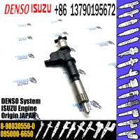 China common rail injector 095000-6650 8-98030550-0 injector for Isuzu 6WF1 injector nozzle 095000-6650 8-98030550-0 for sale