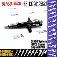 China Huida Diesel engine fuel injector 095000-6993 8-98011605-4 with genuine quality for sale