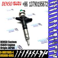 China Huida Diesel engine fuel injector 095000-6993 8-98011605-4 with genuine quality for sale