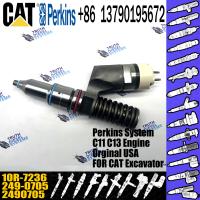 China High Quality New Diesel Fuel Common Rail Injector 2490705 10R7236 249-0705 10R-7236 For CAT C13 Excavator for sale