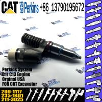 China CAT excavator parts fuel injector 211-3025 200-1117 235-1401 for C15 C16 engine for sale
