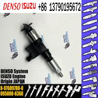 China Rail Fuel Injector 095000-6360 SX001-08606 8-97609788-0 for Isuzu F Series 7.8 d 225-300 6HK1 Forwa for sale
