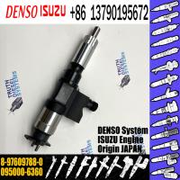 China Rail Fuel Injector 095000-6360 SX001-08606 8-97609788-0 for Isuzu F Series 7.8 d 225-300 6HK1 Forwa for sale