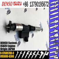 China Rail Fuel Injector 095000-6360 SX001-08606 8-97609788-0 for Isuzu F Series 7.8 d 225-300 6HK1 Forwa for sale