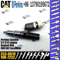 China HUIDA fuel injector 253-0618 253-0619 254-4183 used for engine C15 C18 C32 for sale